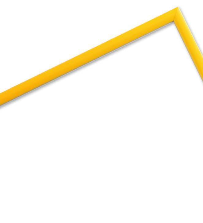 Ramka ALU AP 10 ŻÓŁTA 62x93 cm | SklepzRamami.pl