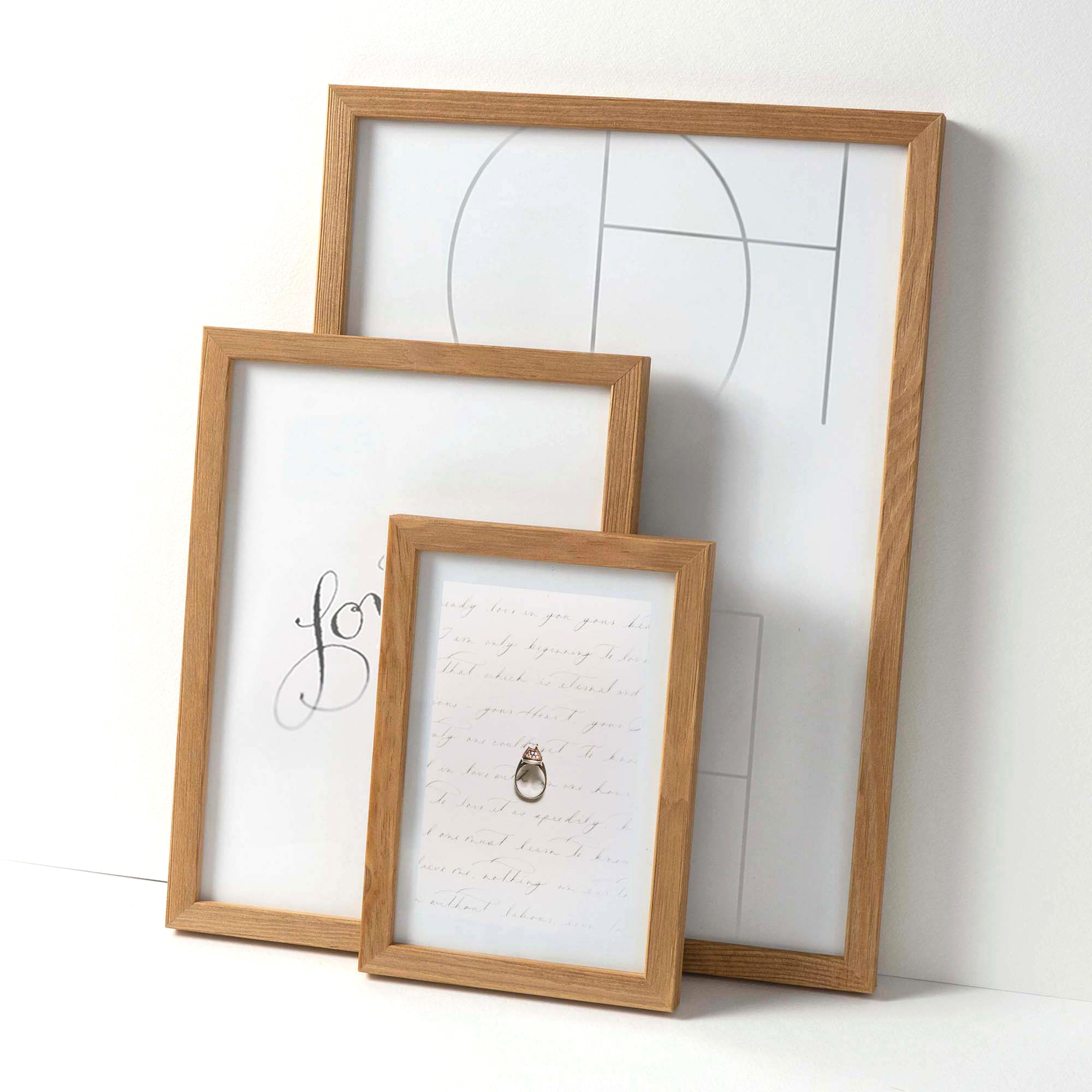 Ramka drewniana kolor dąb PINIA 00 21x30 cm | SklepzRamami.pl