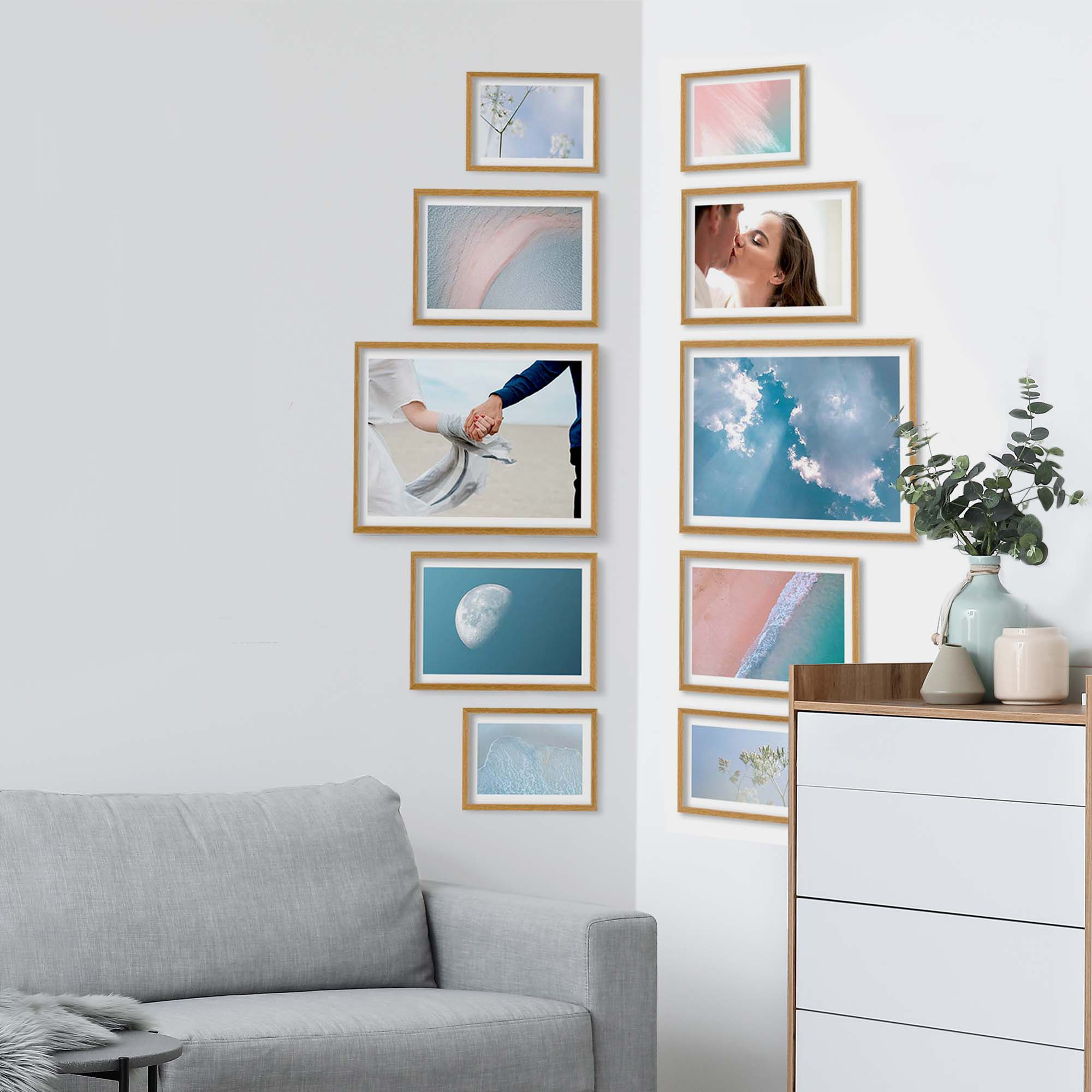 Zestaw ramek PINIA 00 GF0040 - galeria ramek na 10 zdjęć | SklepzRamami.pl